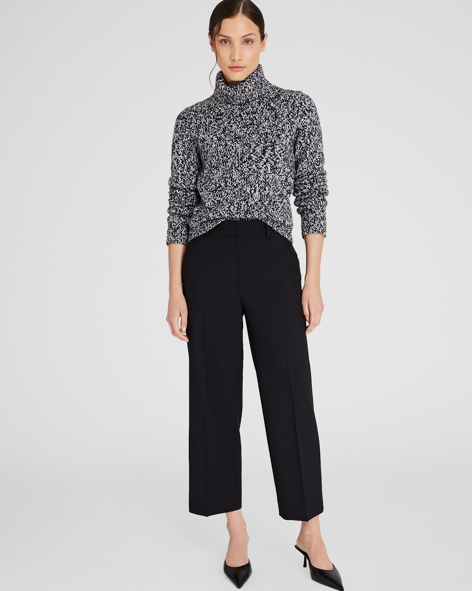 Women's Black Tab-Detail Pant | Club Monaco Corp, CA US