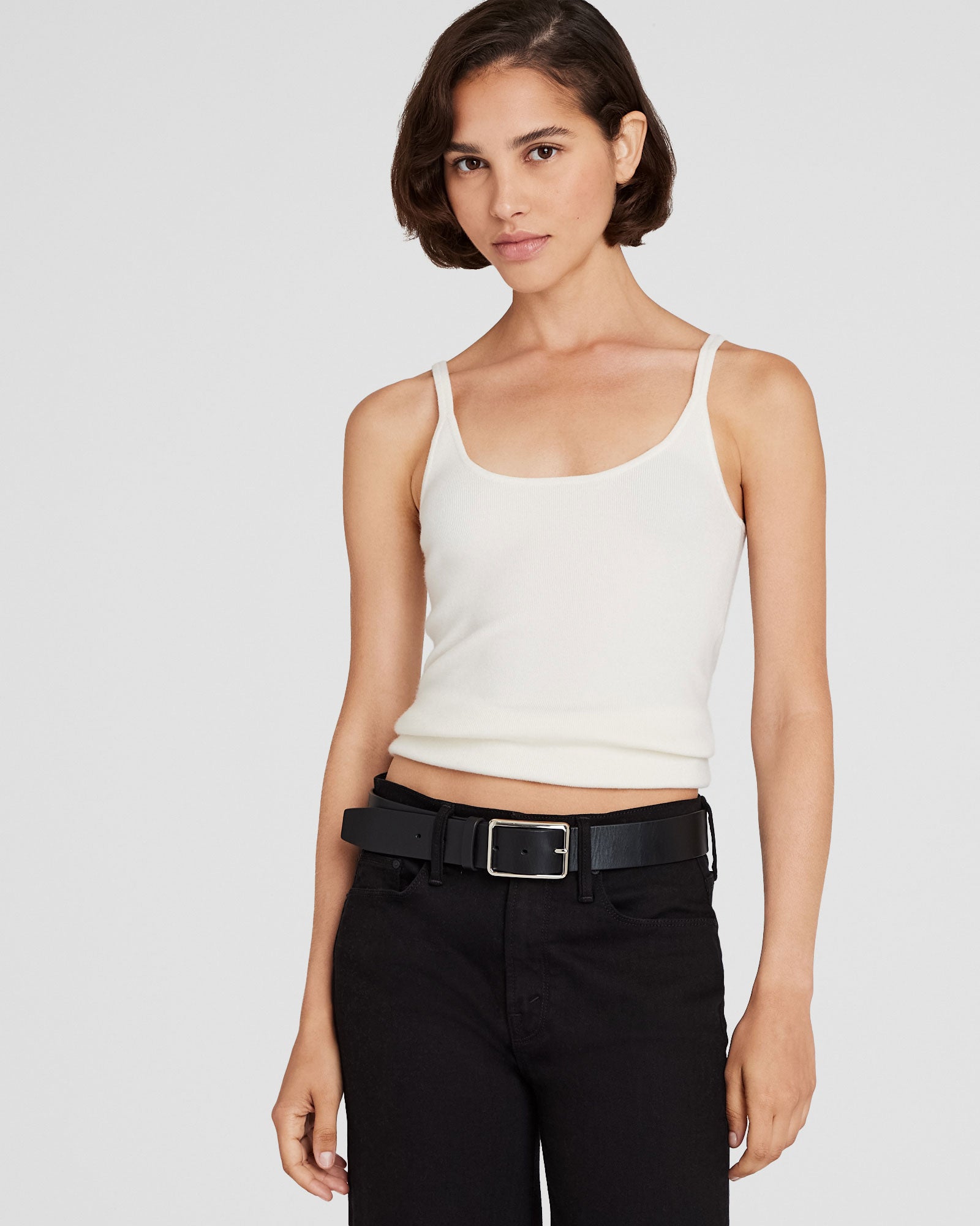 Women's Ivory Merino Rib Tank | Club Monaco Corp, CA US