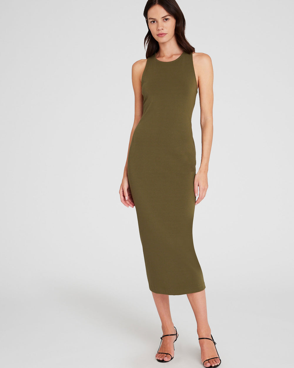 Women's Peat Moss Bodycon Racerback Dress | Club Monaco Corp, CA US