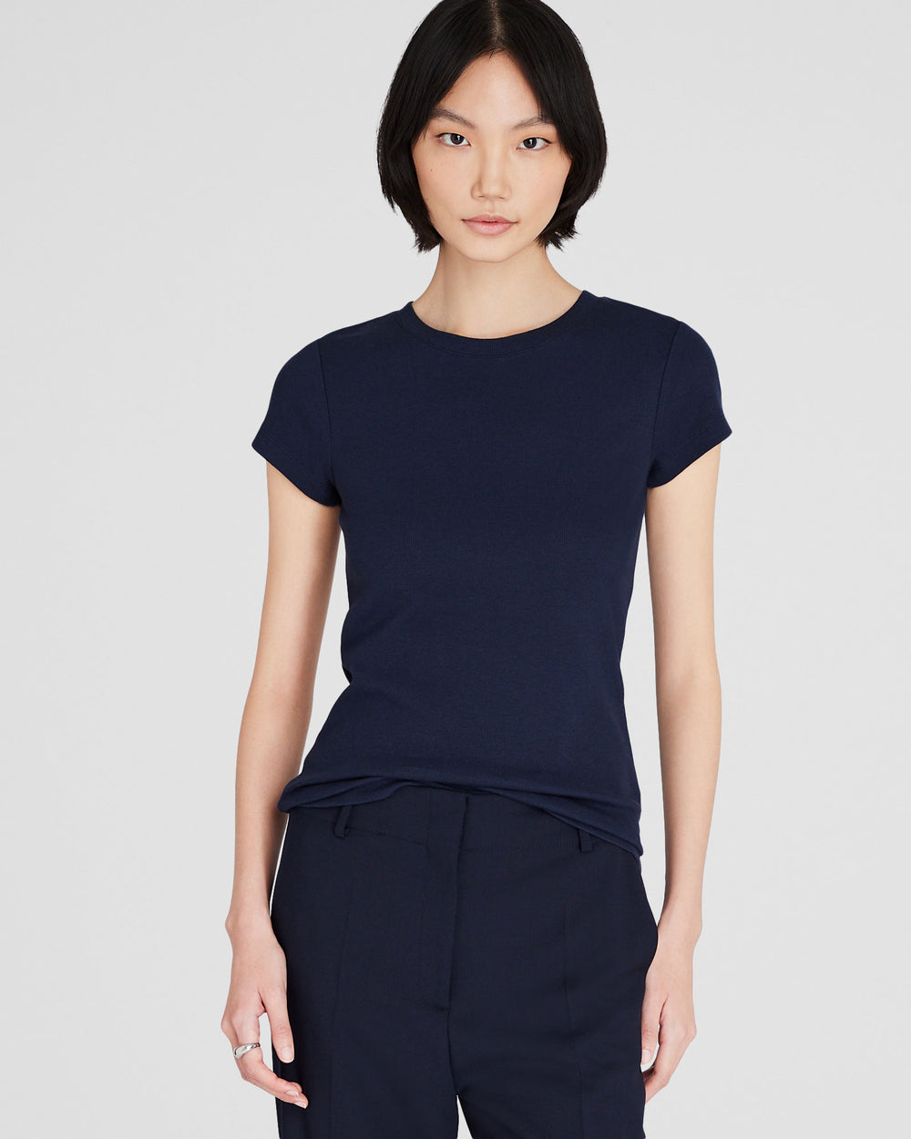 Women's Navy Bowee Tee | Club Monaco Corp, CA US