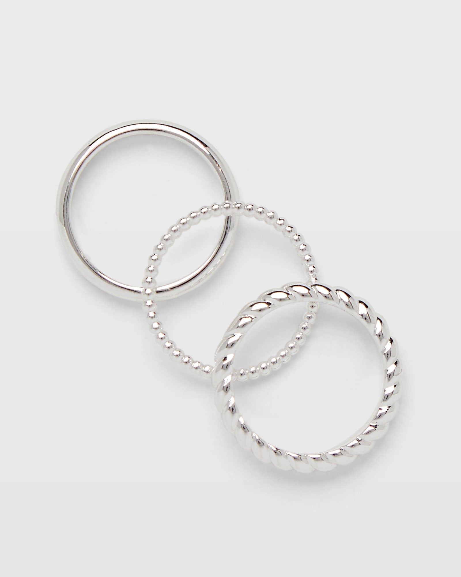 Women's Silver Stacking Ring Set | Club Monaco US