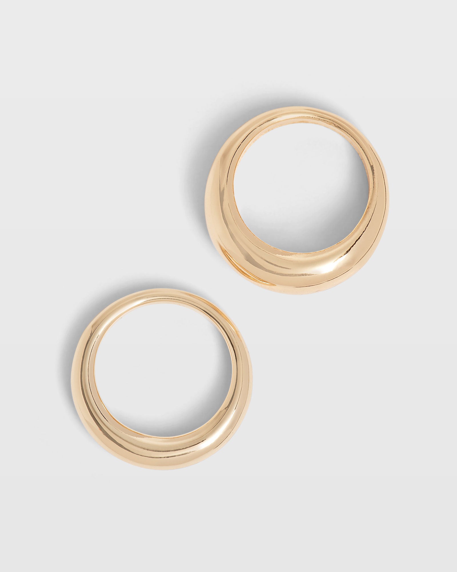 Women's Gold Organic Dome Ring Set | Club Monaco US