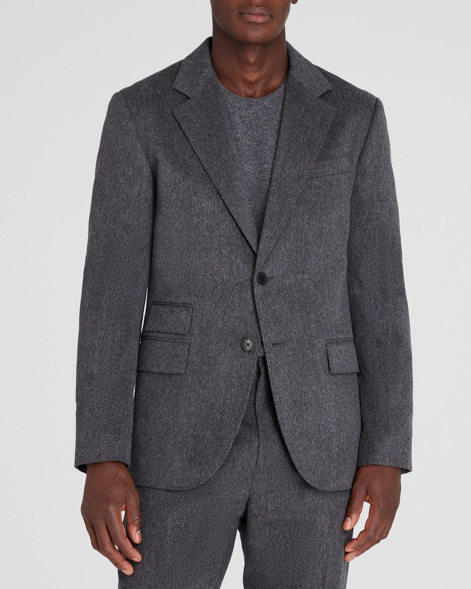 Men's Dark Grey Cashmere Blend Suit Jacket | Club Monaco US