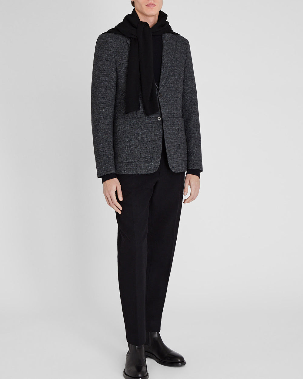 Men's Navy Capsule Winter Textured Jacket | Club Monaco US
